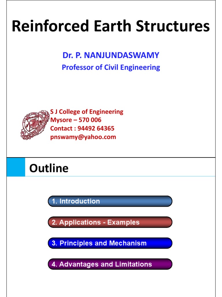 Reinforced Earth Structures Overview | PDF | Building Technology ...