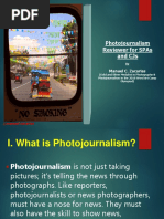 Photojournalism Handout | PDF | Composition (Visual Arts) | Communication