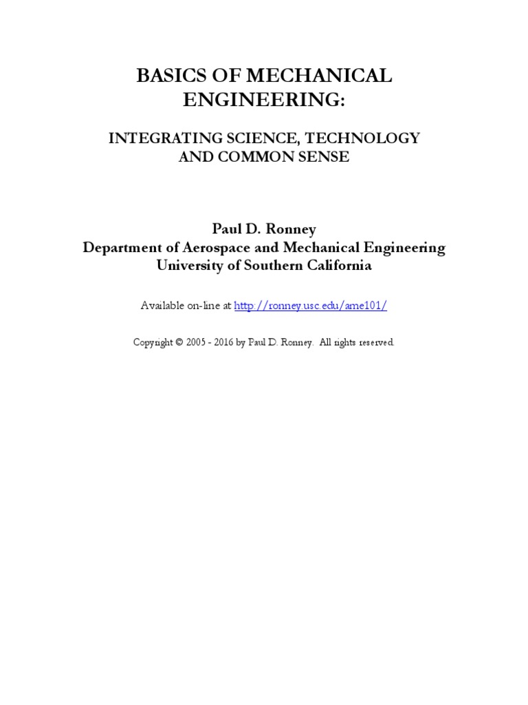 Basics of Mechanical Engineering Integra | PDF | Fluid Dynamics | Gases