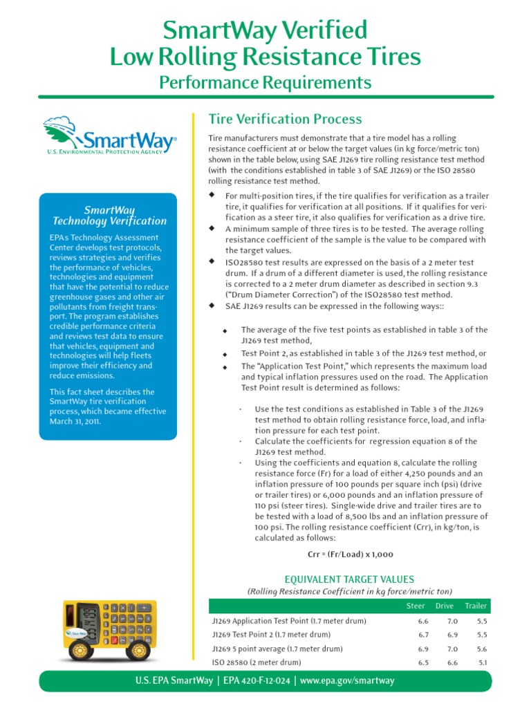 Smartway Certification | PDF | Verification And Validation | Tire