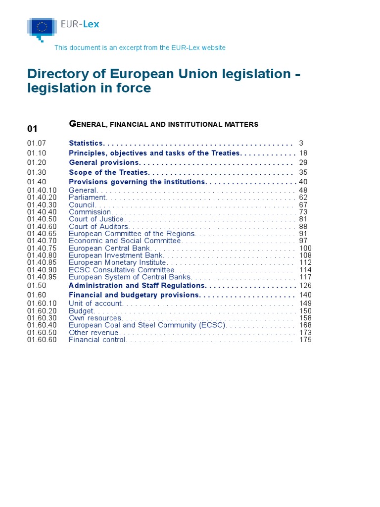 Chapter 01 PDF | PDF | European Union | European Commission