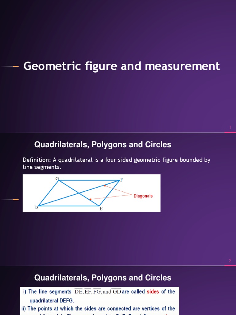 Geometric Figures Measurements | PDF