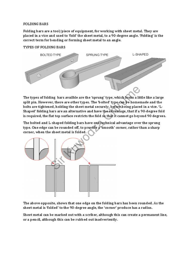 2 Folding Bars | PDF | Sheet Metal | Secondary Sector Of The Economy