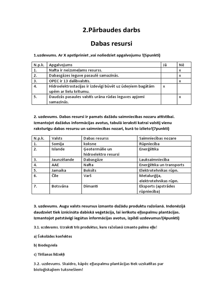 11.klase 5 P.D Dabas Resursi. | PDF