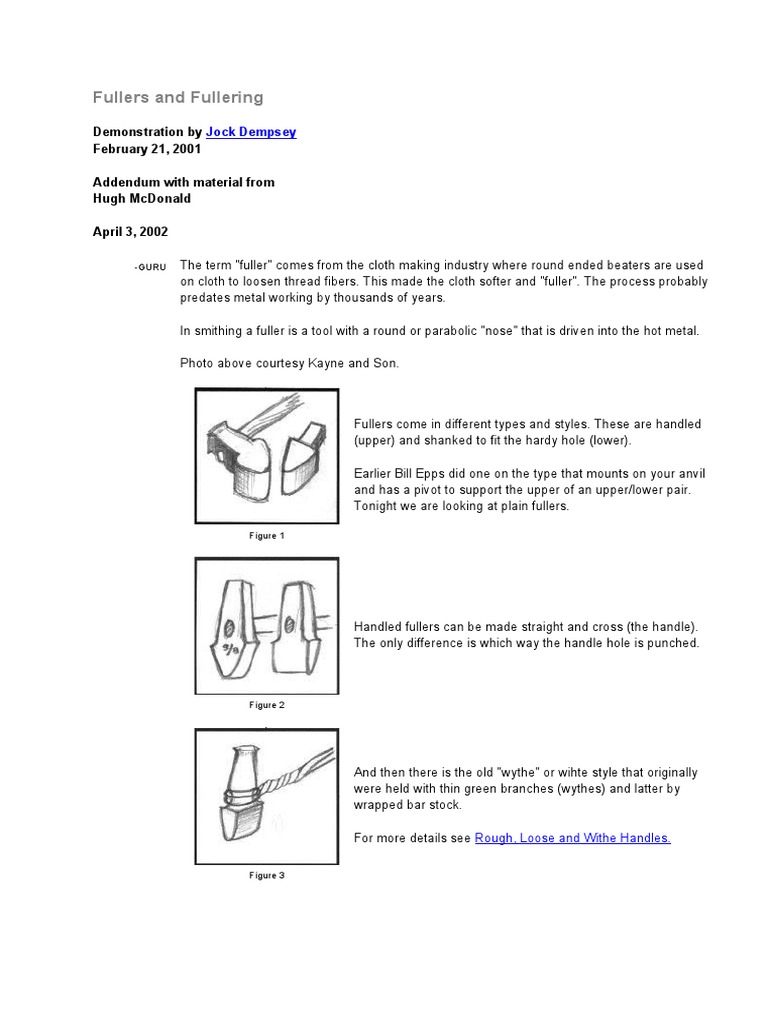 Fullers and Fullering | PDF | Pipe (Fluid Conveyance) | Blacksmith