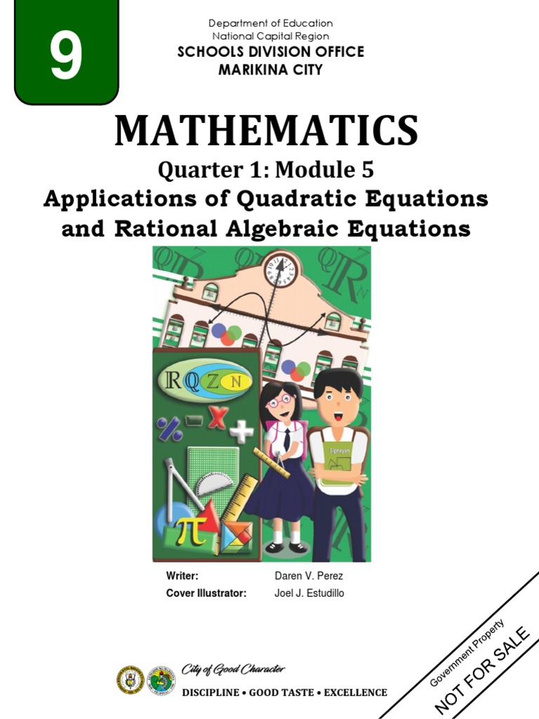 MATH g9 | PDF | Equations | Area