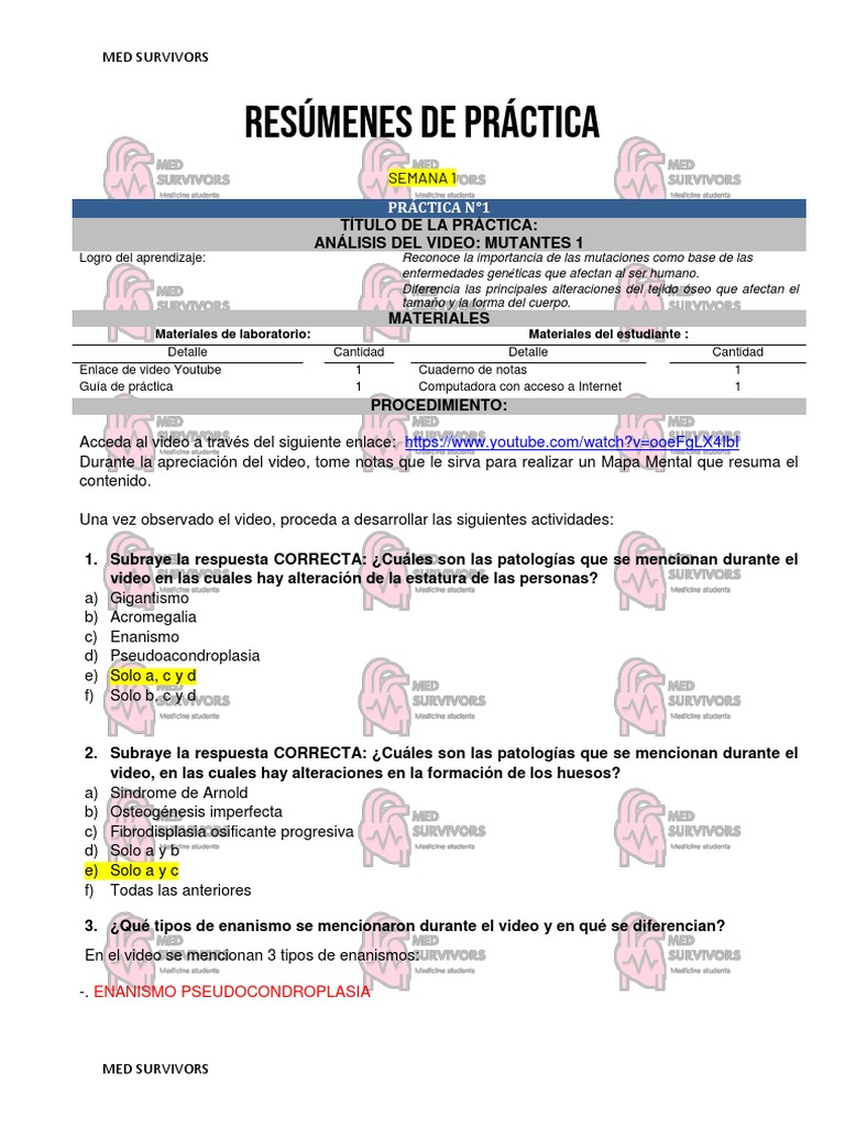 GENÉTICA PRÁCTICA RESUMEN (1) | PDF | Codigo genetico | Dominancia (Genética)