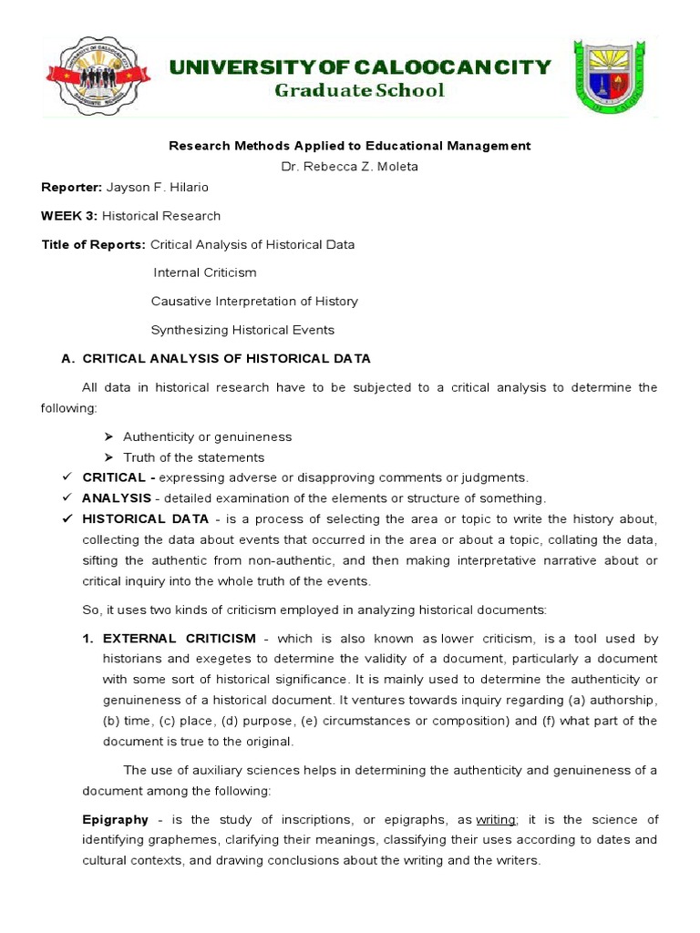 Hilario Jayson Written Report in Maed 301 | PDF | Hypothesis | Reason