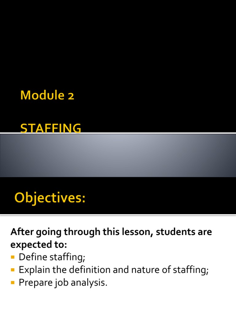 O&m Q2 Lesson 2 | PDF | Human Resources | Recruitment