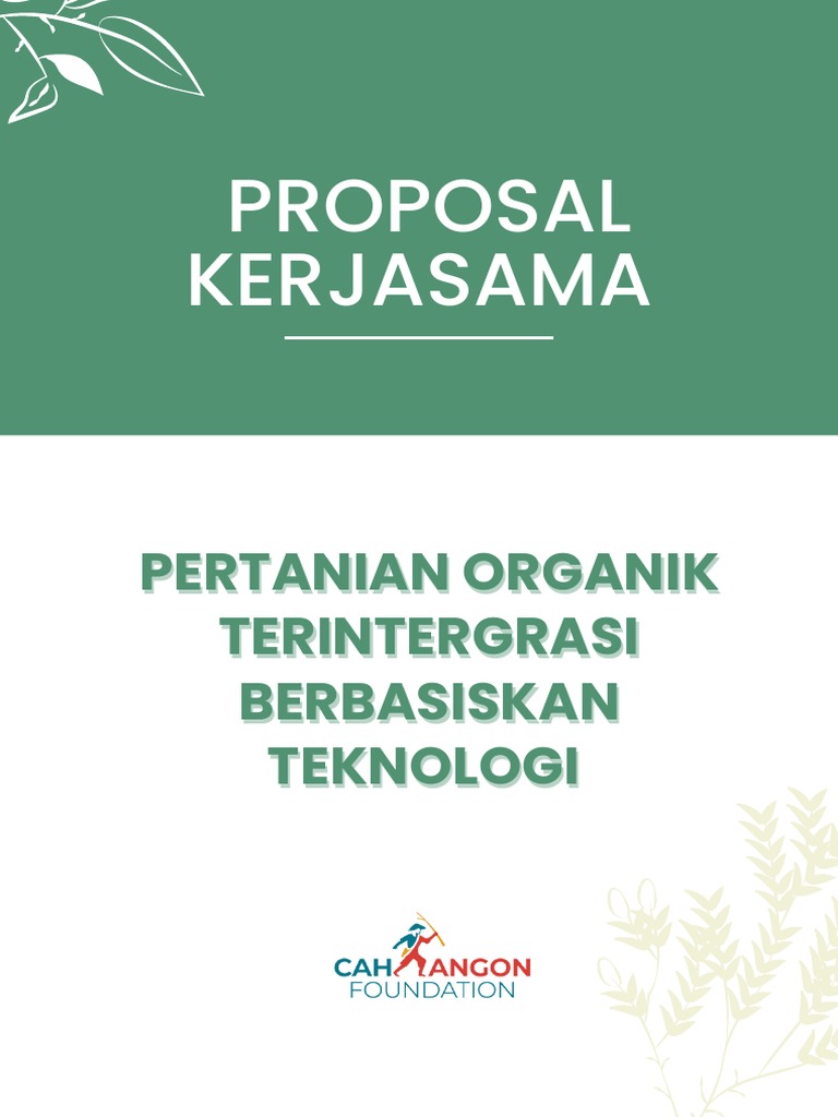 Pertanian Organik Terintegrasi Berbasiskan Teknologi | PDF
