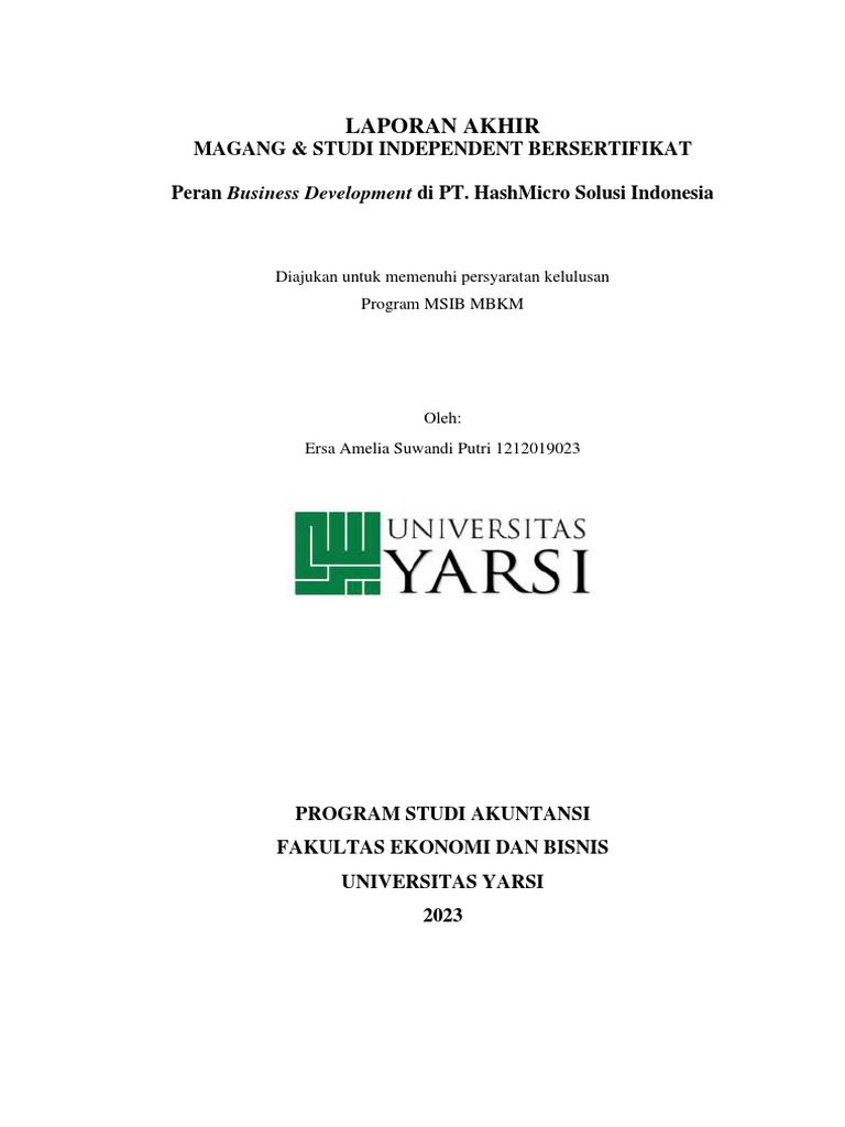 Peran Business Development di HashMicro | PDF