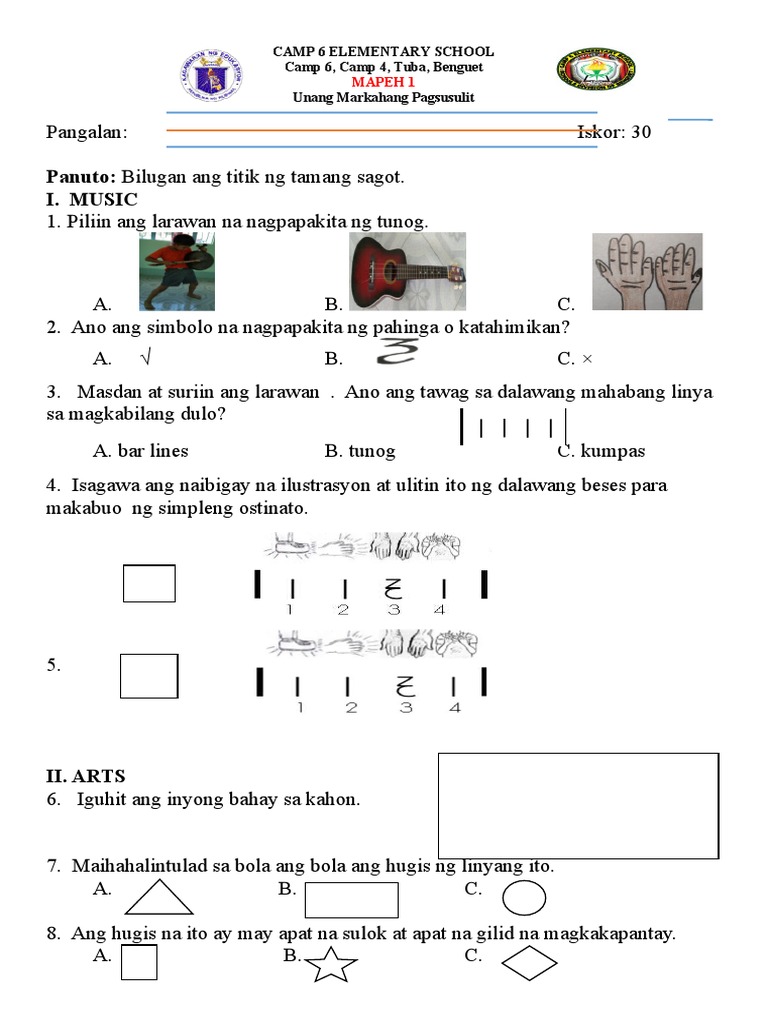 Mapeh 1st Quarter Pdf