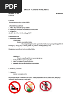 ESP 1 QUARTER 3 WEEK 4 Pagsunod Sa Utos NG Magulang at Nakakatanda | PDF
