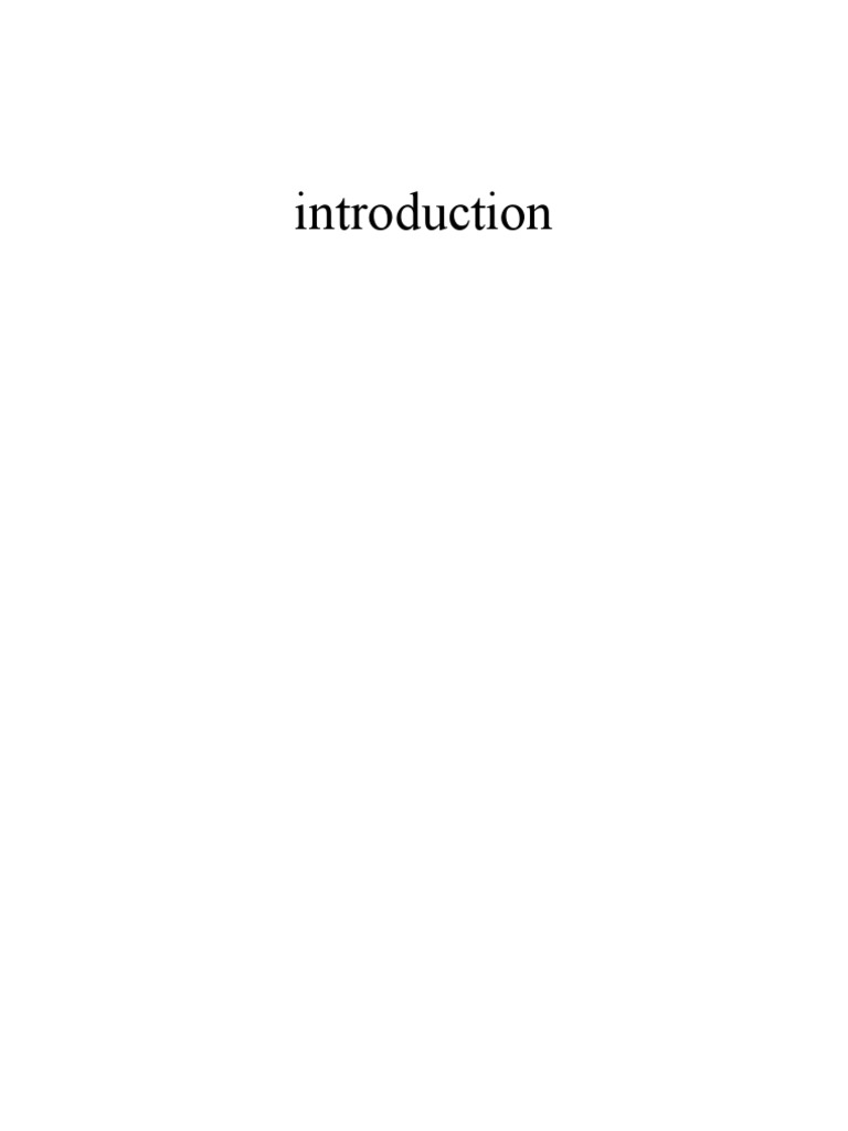 Introduction 101 | PDF Introduction 101 | PDF