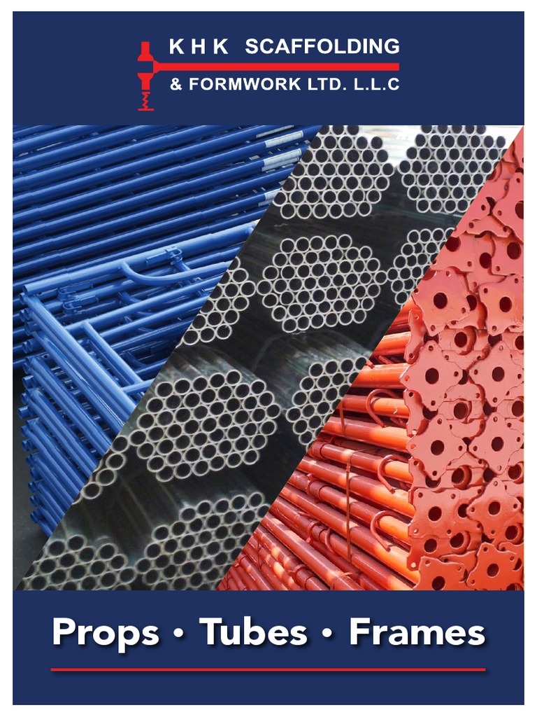 Props Frames Tubes | PDF | Scaffolding | Pipe (Fluid Conveyance)