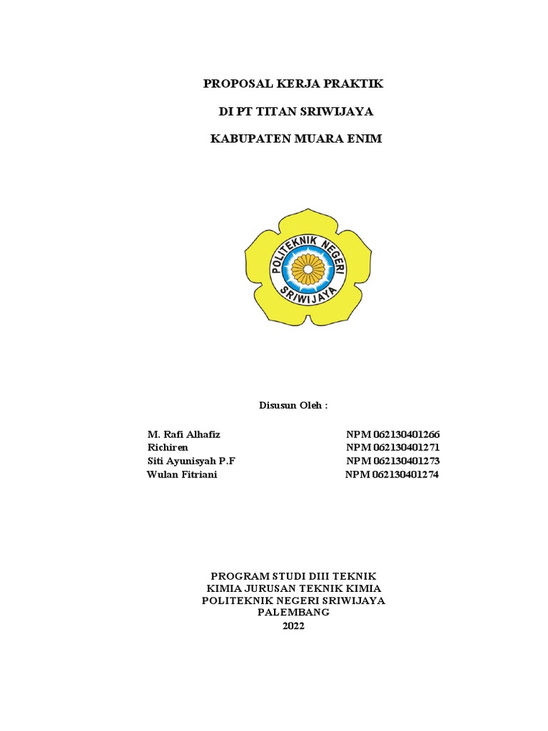 Proposal Magang Bismilah Acc | PDF