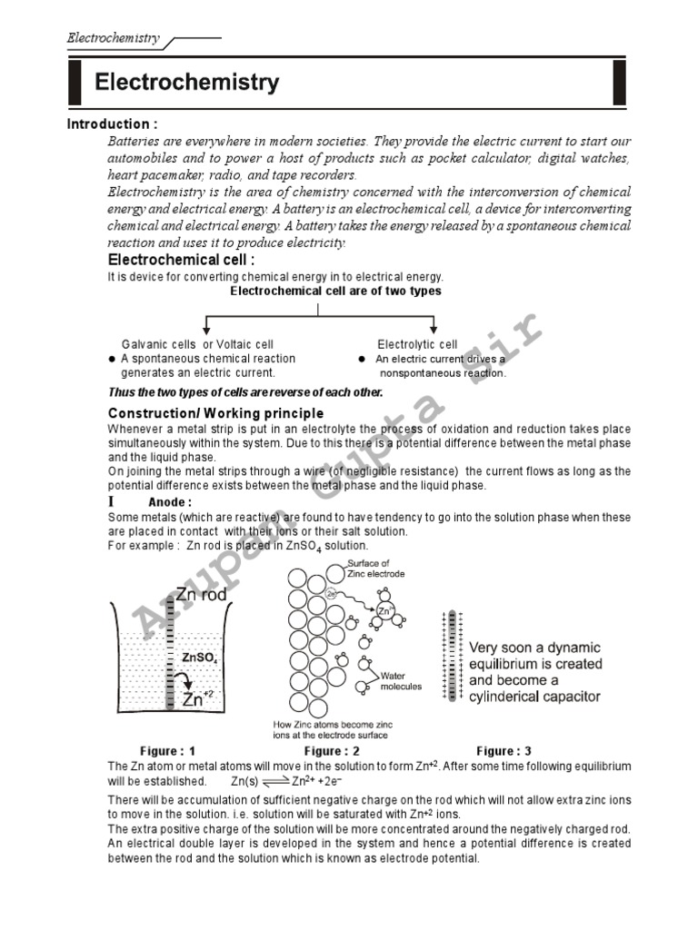 An In-Depth Look at Electrochemistry: Batteries, Cells, Anodes ...