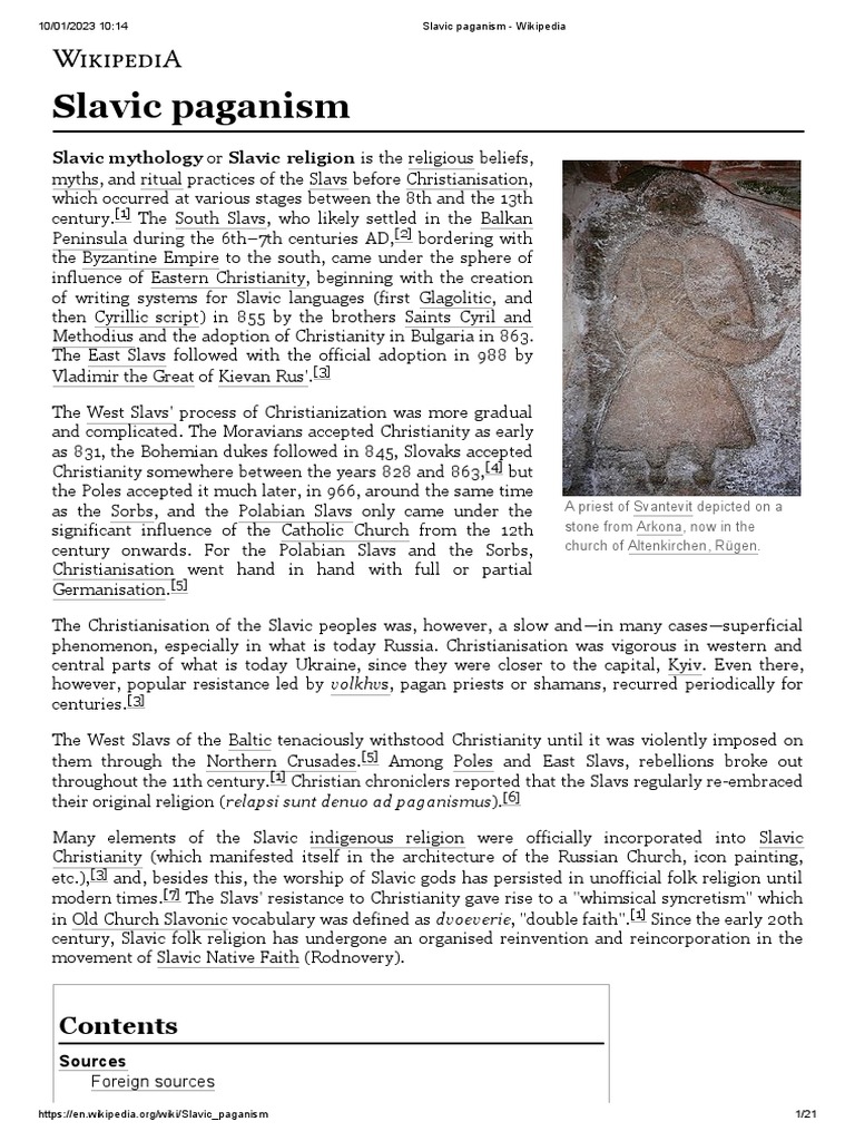 Slavic Paganism - Wikipedia | PDF | Slavs
