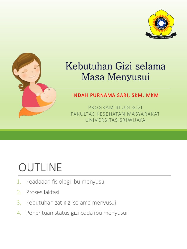 Kebutuhan Gizi Ibu Menyusui | PDF
