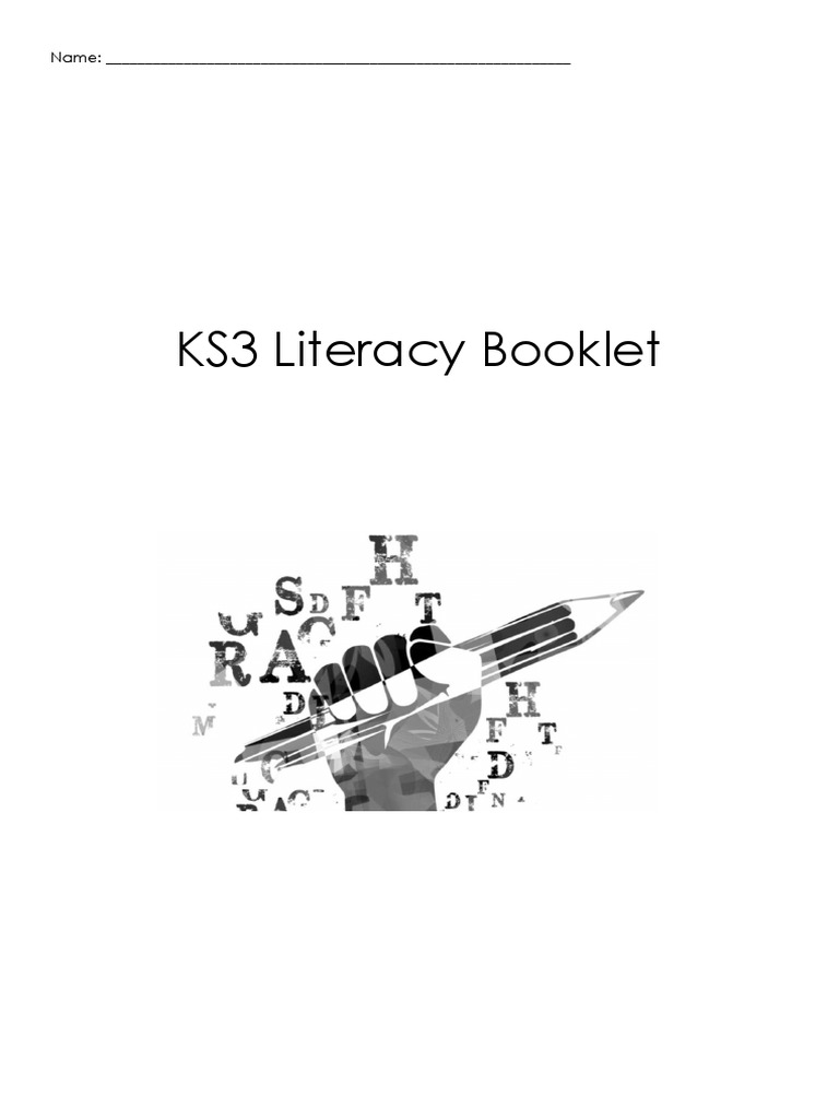 KS3 English Literacy Booklet. | PDF | Adverb | Verb