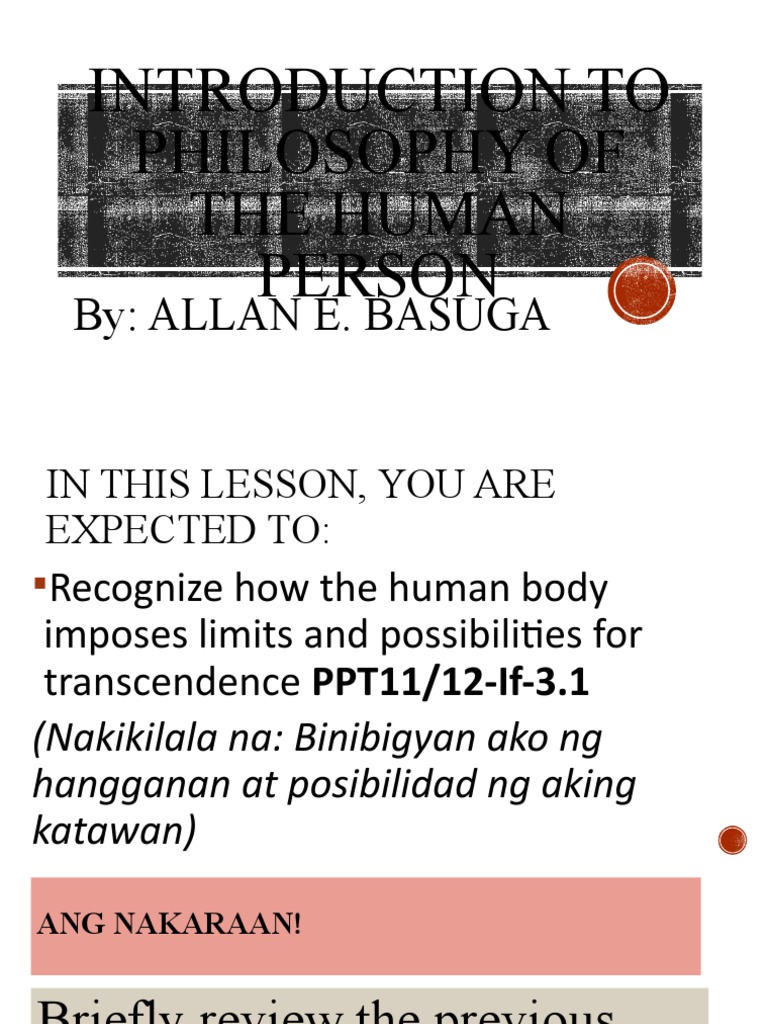 Man As An Embodied Spirit | PDF | Soul | Self Awareness