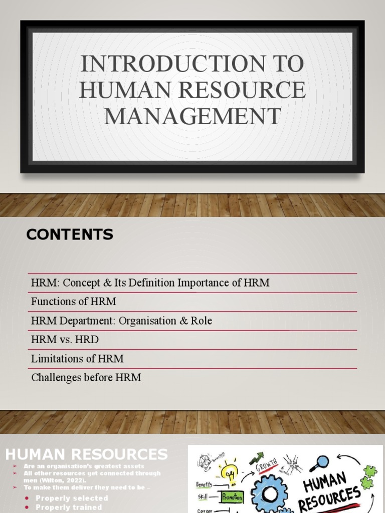 An Introduction to the Key Concepts and Functions of Human Resource ...