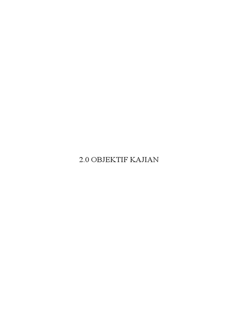 2 0 Objektif Kajian Pdf
