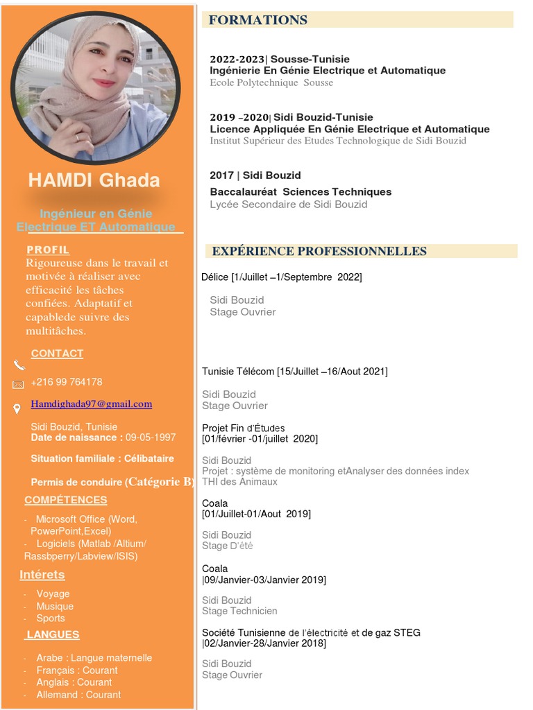 Ghada CV | PDF | Logiciel | Informatique