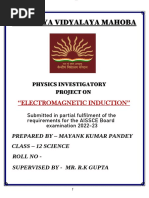 Physics Project Class-XII (2021-22) - Investigatory Project | PDF ...