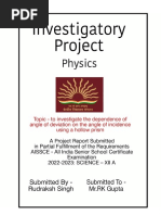 Physics Class 12 Project | PDF | Diffraction | Electrodynamics