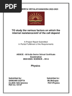 Biology Investigatory Project Class 12 PDF | PDF | Biology | Health Care