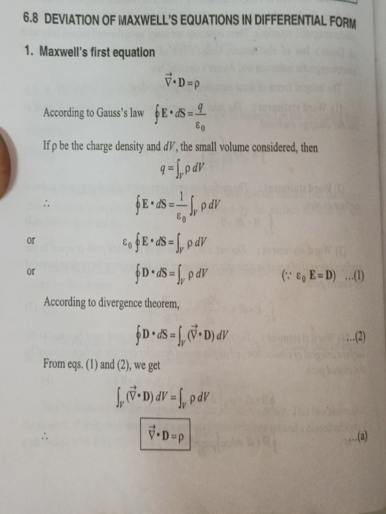 Faraday Point Form | PDF | Maxwell's Equations | Physics