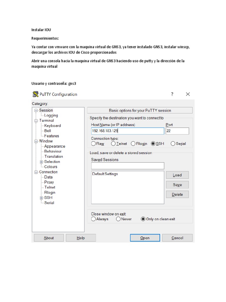 Guia de Instalación IOU Cisco | PDF