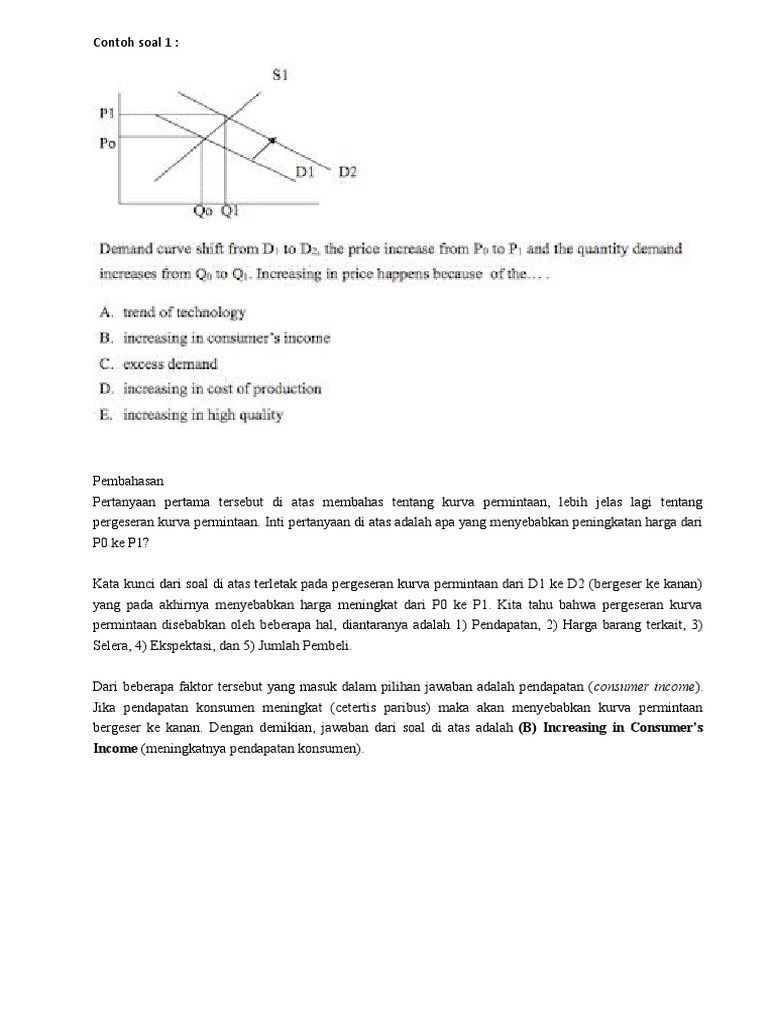 Contoh Soal Olimpiade Ekonomi | PDF