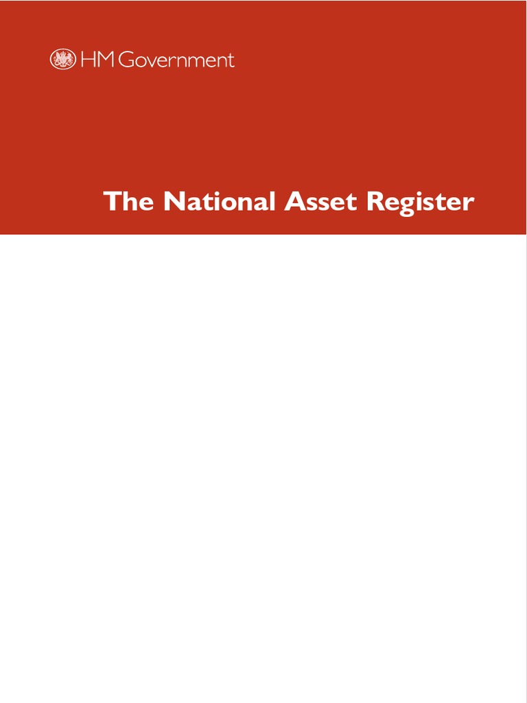 National Asset Register UK | PDF | Fixed Asset | Book Value