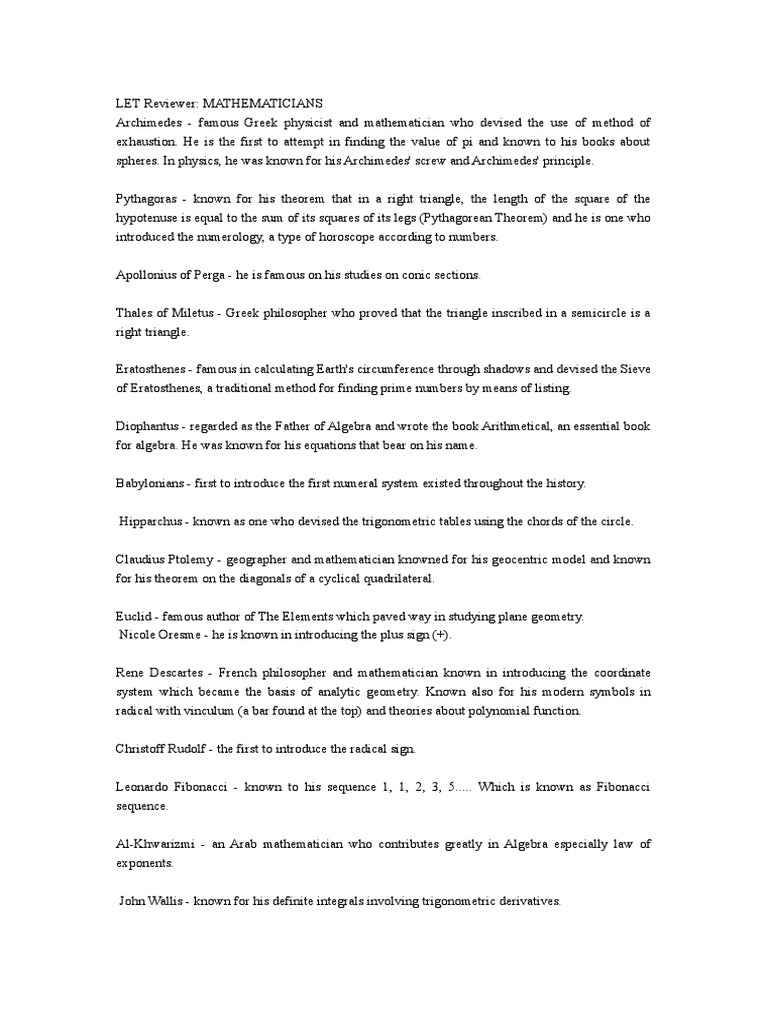 Math Rev | PDF | Numbers | Geometry