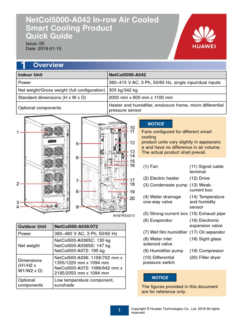 NetCol5000-A042 In-Row Air Cooled Smart Cooling Product Quick Guide ...