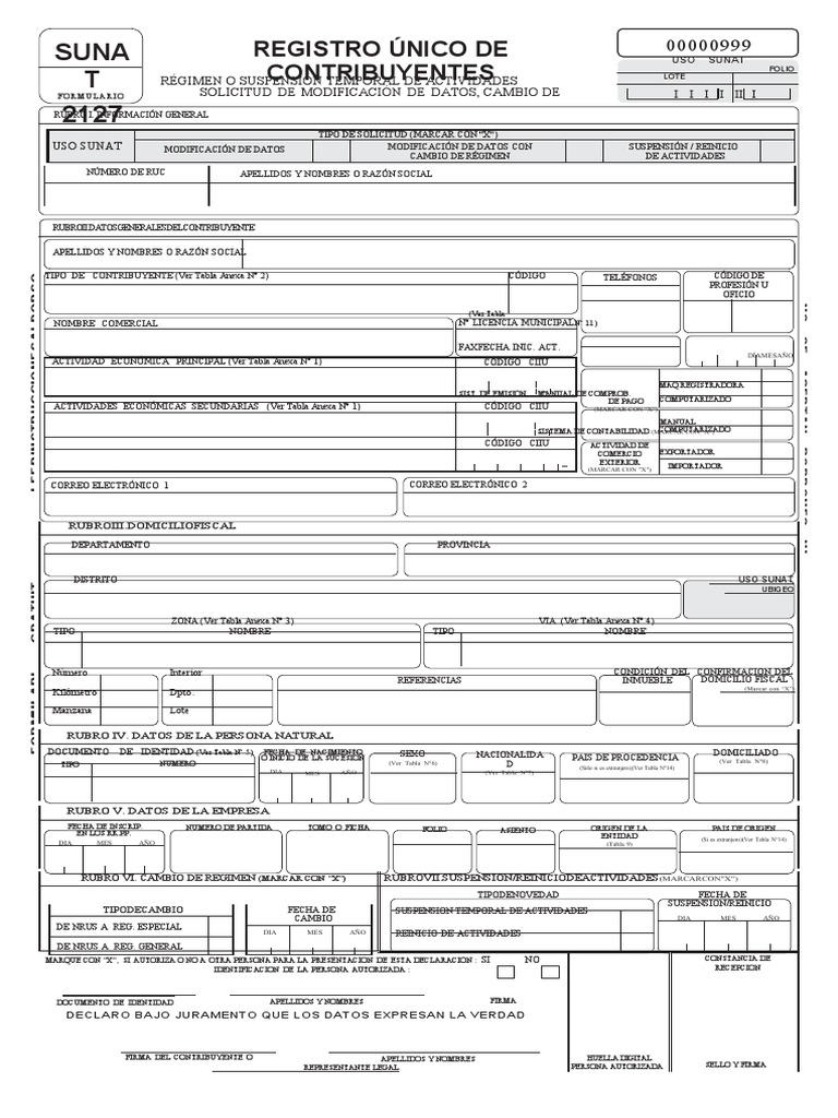 Formulario 2127 | PDF