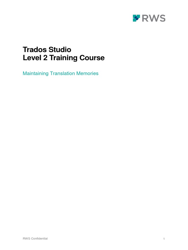 04 - Maintaining Translation Memories | PDF | Screenshot | System Software