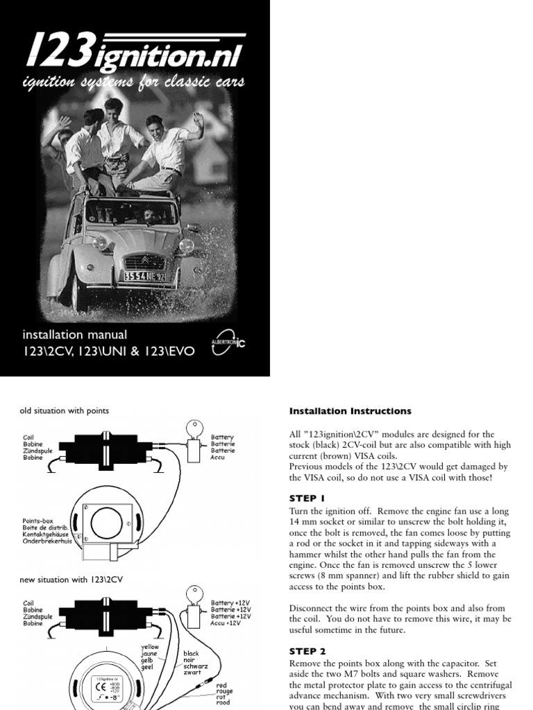 2cv Manual3 | PDF | Ignition System | Screw