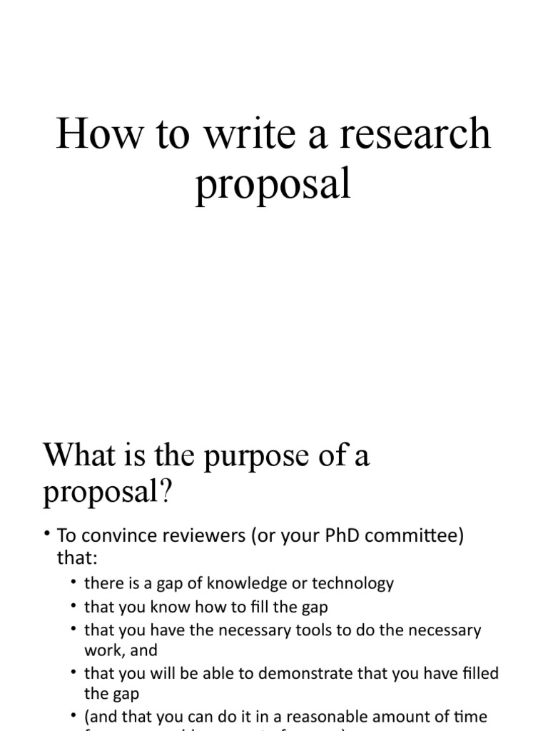 How To Write A Research Proposal | PDF | Hypothesis | Science
