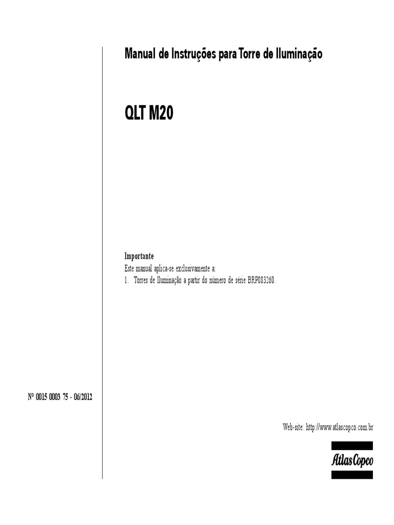 Manual de Instrucao QLT M20 | PDF | Motores | Barulho