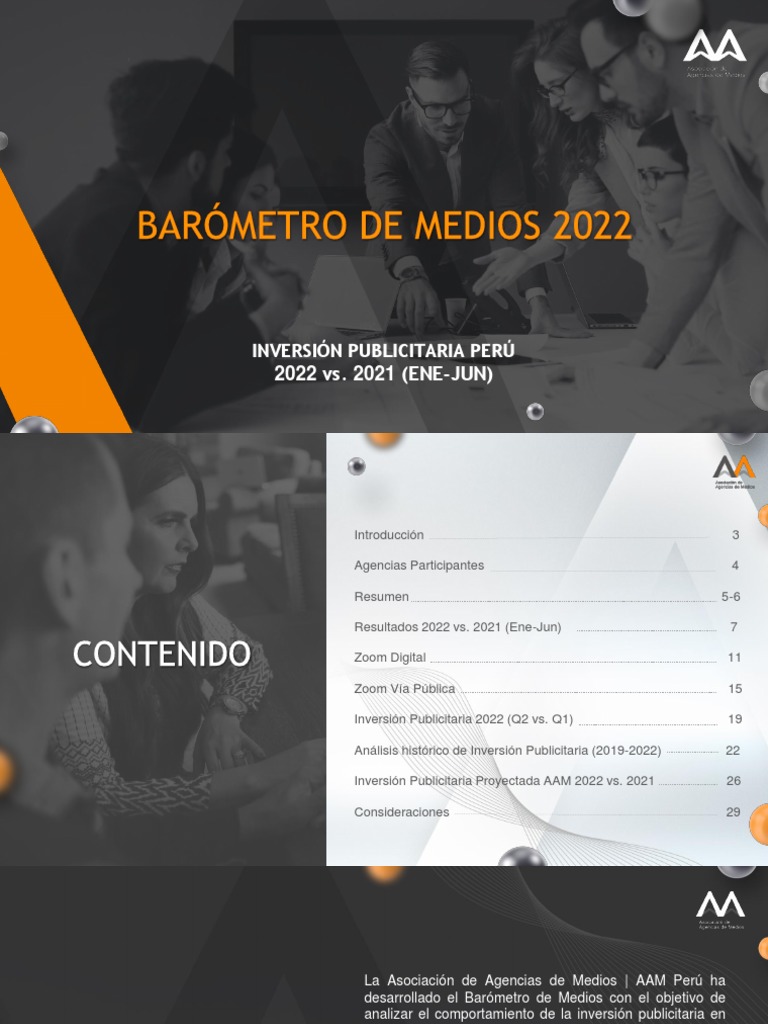 Barómetro de Medios AAM 2022 (ENE-JUN) | PDF | Promoción y ...