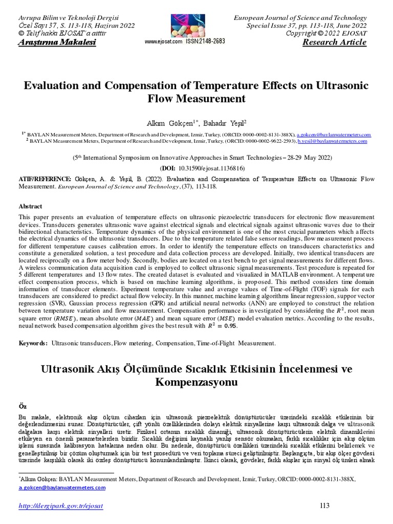 Evaluation and Compensation of Temperature Effects On USM | PDF ...