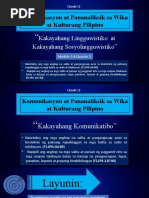 Grade 11 - Conative, Informative at Labeling Na Gamit NG Wika | PDF