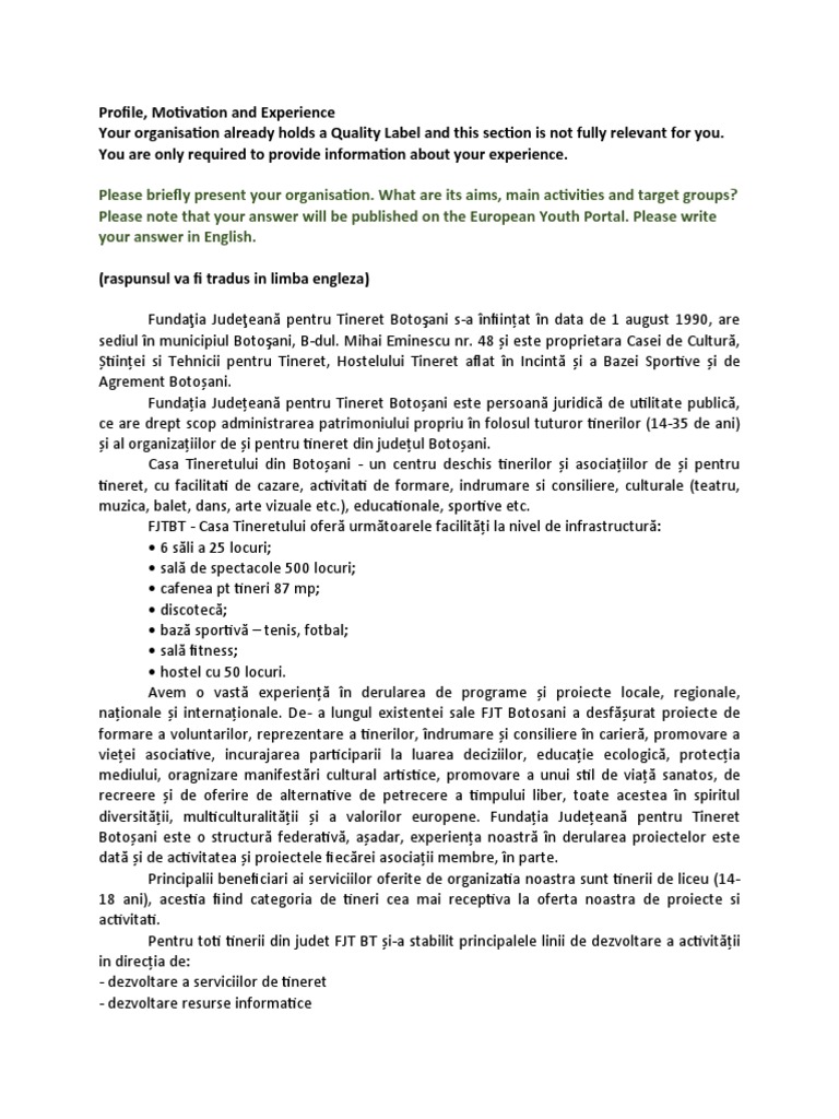 Certificare FJT | PDF