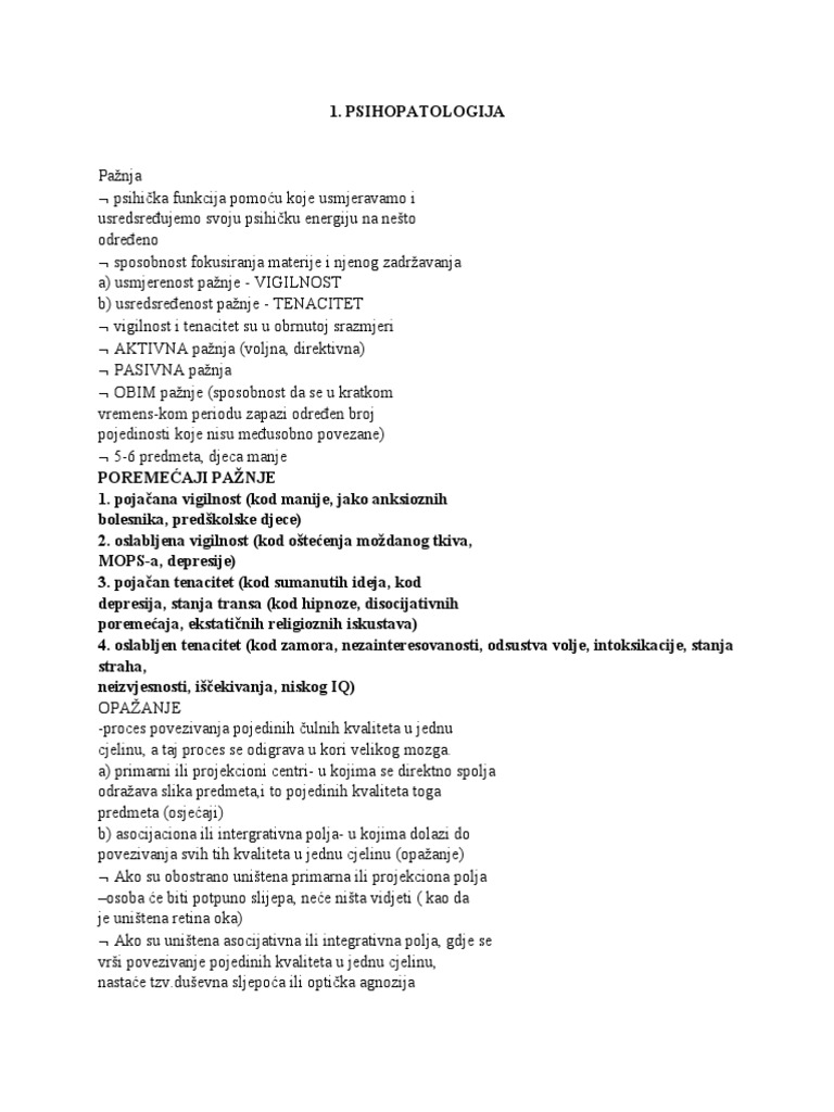 Psihijatrija - Sve | PDF