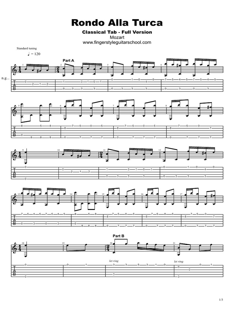 Mozart Rondo Alla Turca Full Finished | PDF | Musical Forms | Elements ...