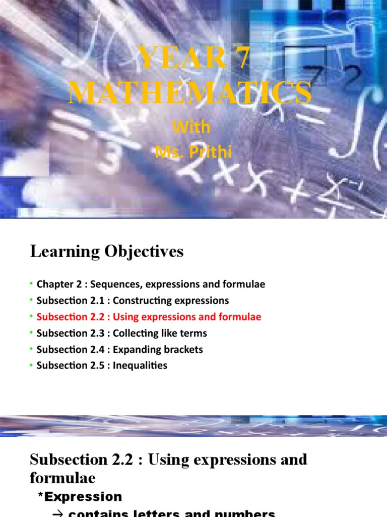 2.2 Using Expression and Formula | PDF