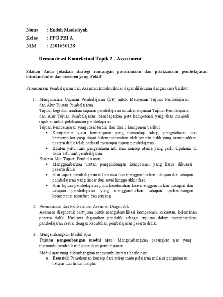 Diana Rahayu Etikaningsih Demonstrasi Topik 2 | PDF